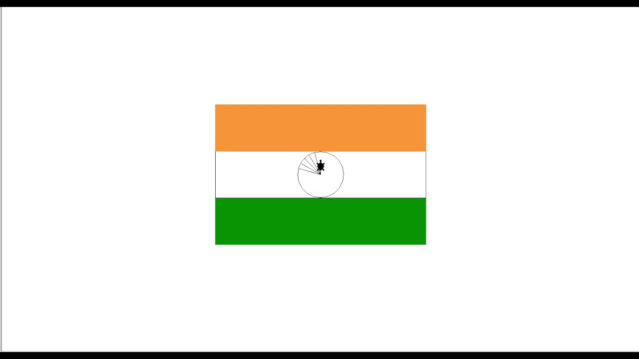 Graphics with Python: Indian Flag