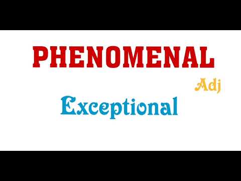 Vocabulary Development ll PHENOMENAL ll MEVA English Vocabulary Development