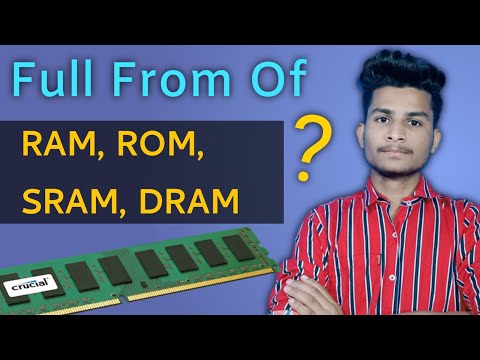 What is the full form of RAM, ROM, SRAM, DRAM, PROM |