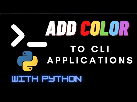 Add Color to your Python CLI Terminal Applications