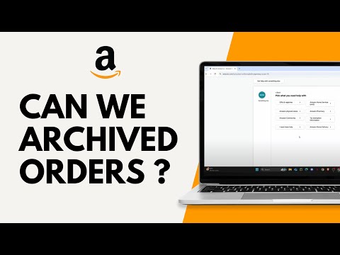 Can we Archived Orders on Amazon?