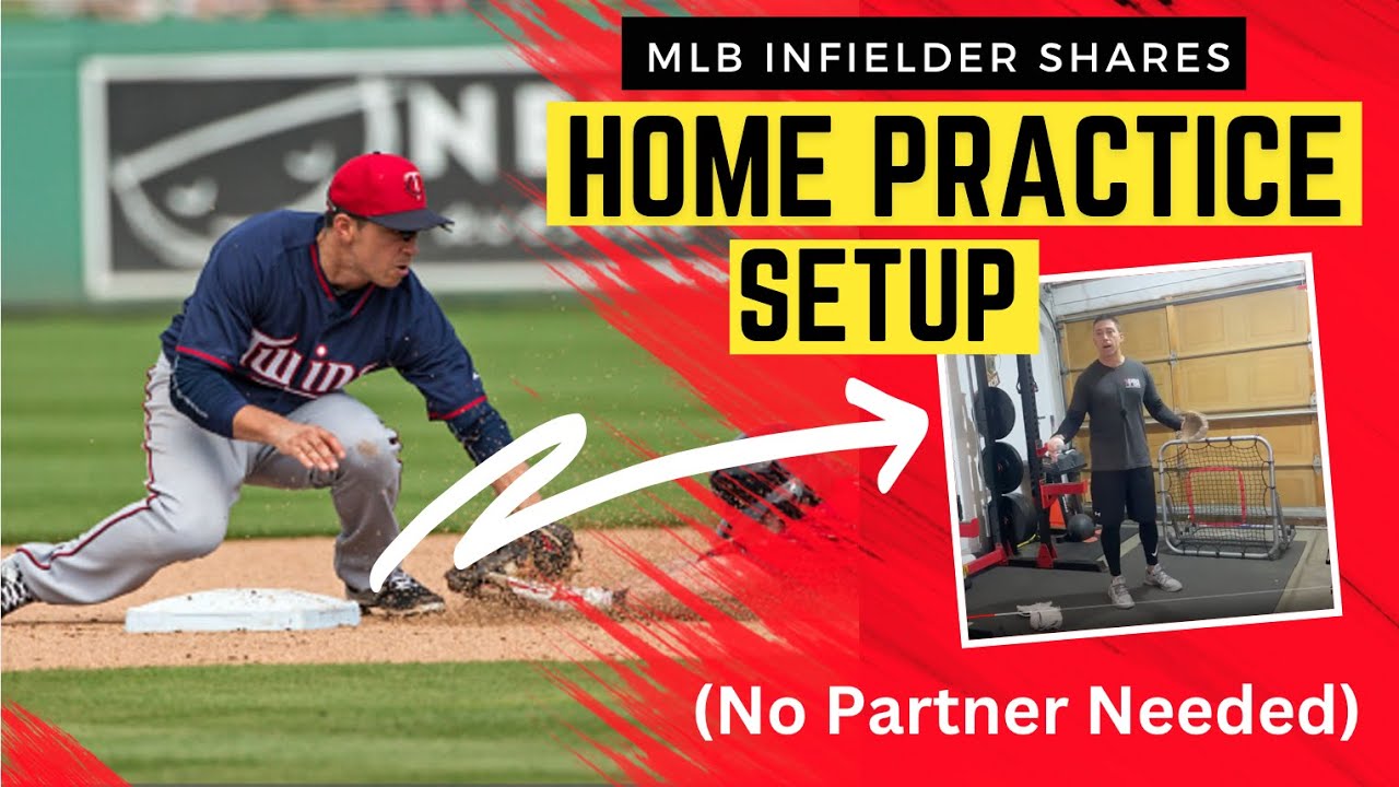 MLB Infielder Shares Easy Practice at Home Setup
