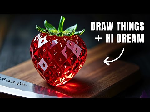 Making stunning crystal fruit in Hi Dream (Draw Things Tutorial)