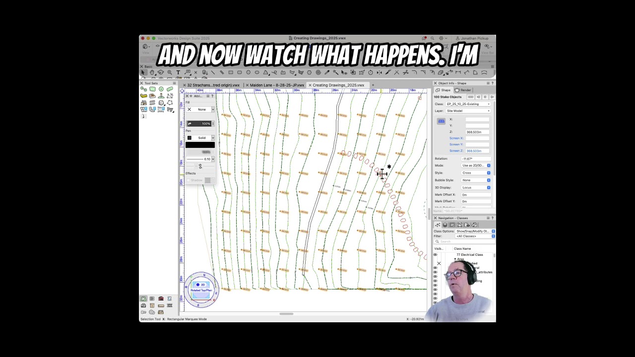 Quick Site Spot Levels #vectorworks