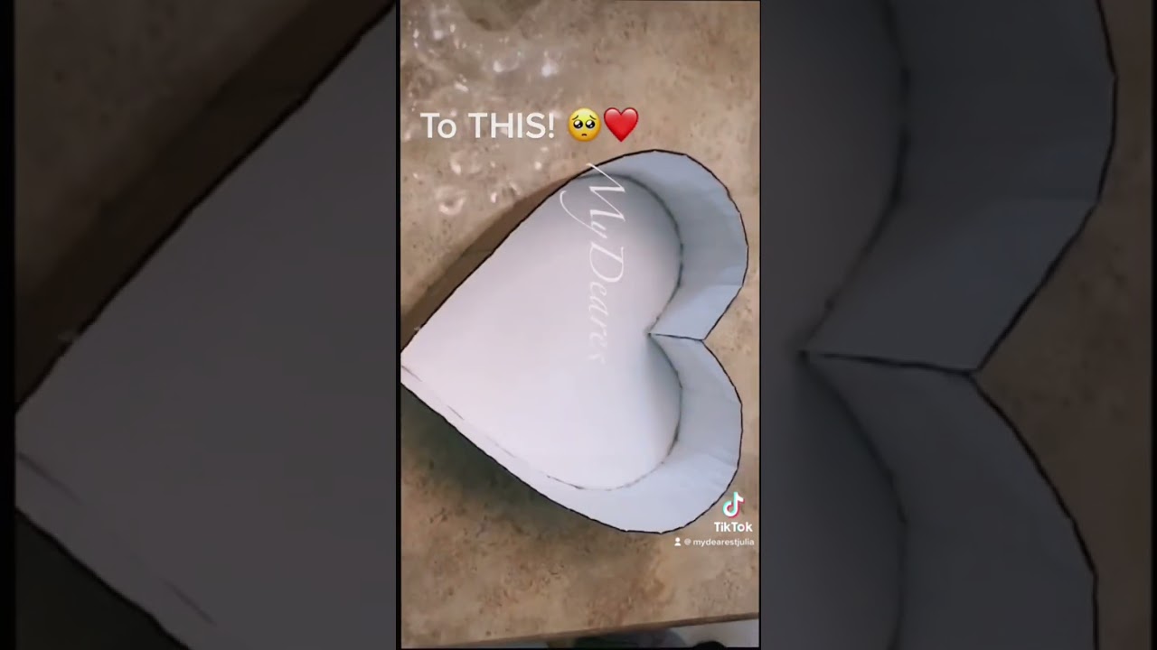 How to make a heart shaped box out of cardboard. Super easy for Valentine’s Day 2023❤️