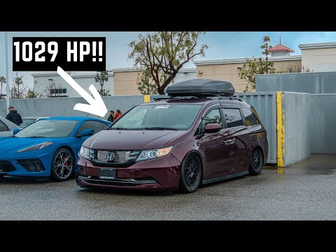 1000 HP Honda Odyssey by BISIMOTO at Brekkie Car Meet! (Budget Builds)