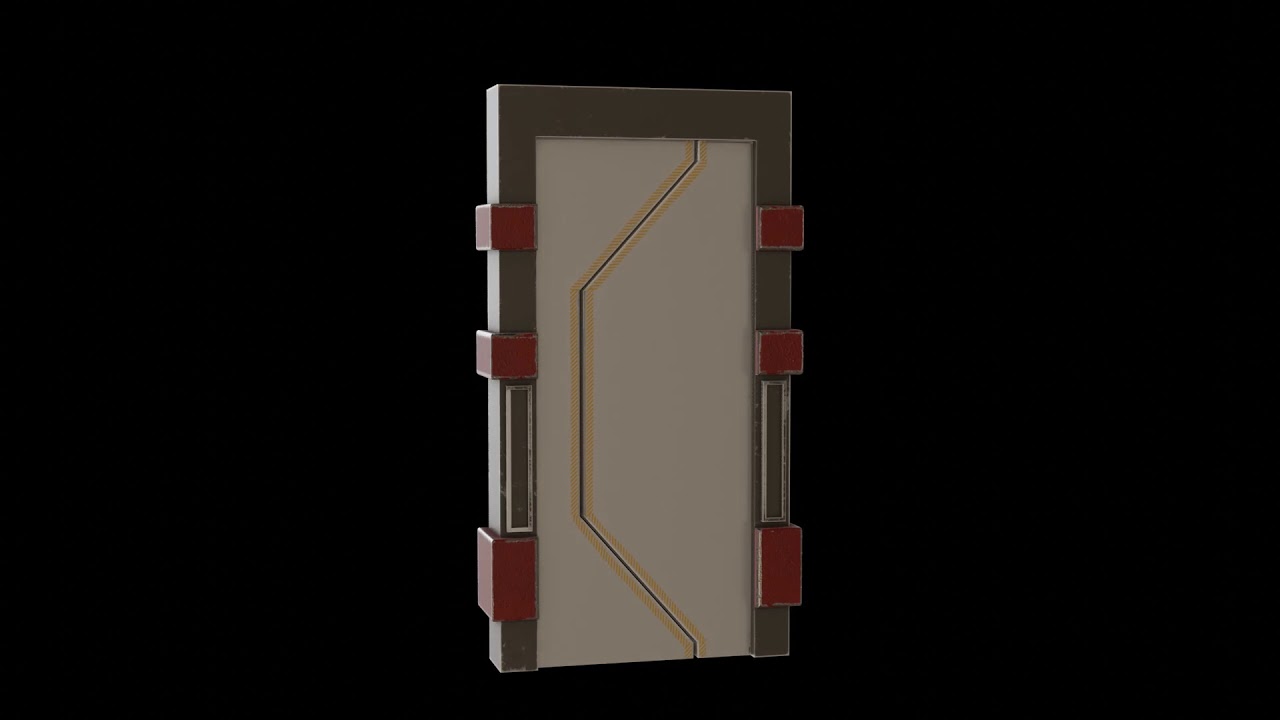 Sci fi door 2 pbr