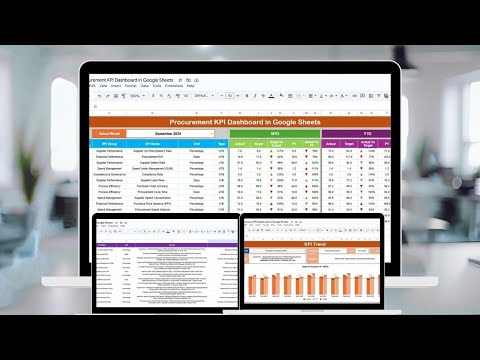 Procurement KPI Dashboard in Google Sheets