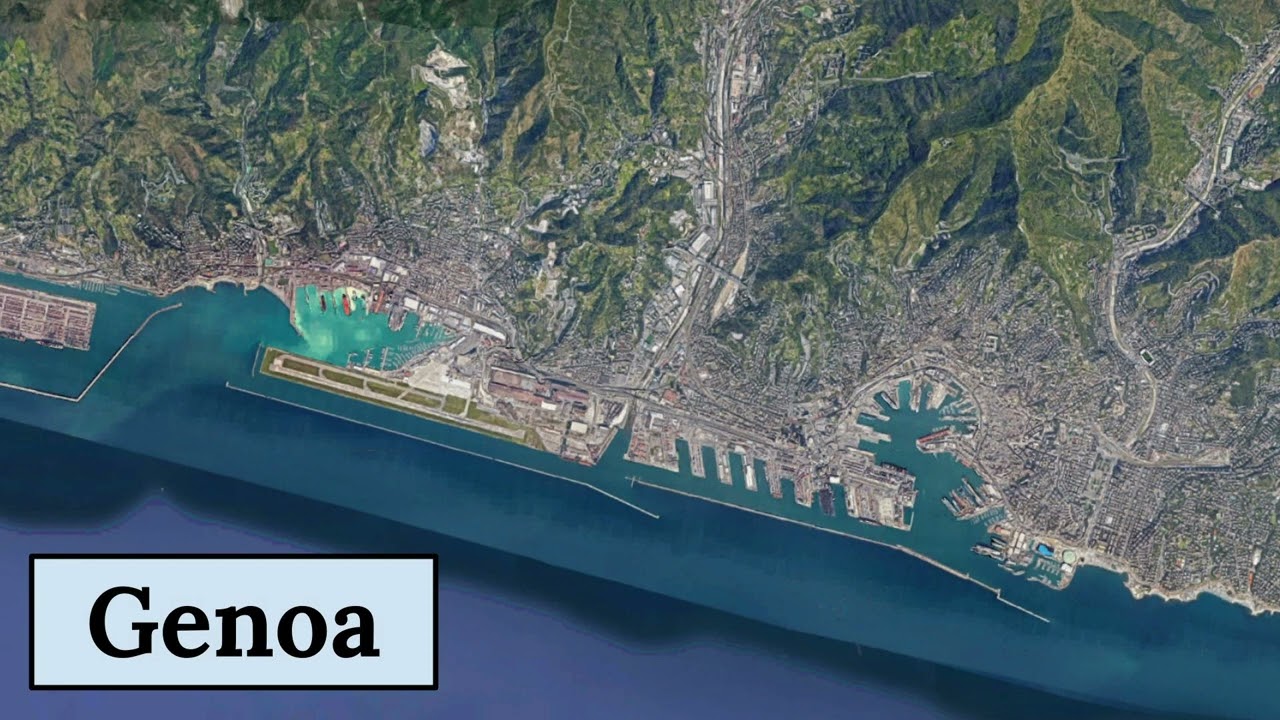 🇮🇹 GEOGRAPHY OF GENOA in 1 minute 🗺️