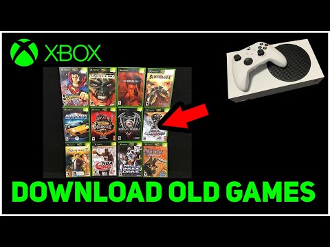 XBOX SERIES X/S HOW TO DOWNLOAD OLD GAMES!
