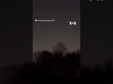Residents capture mystery drone sightings in New Jersey | VOA News #shorts