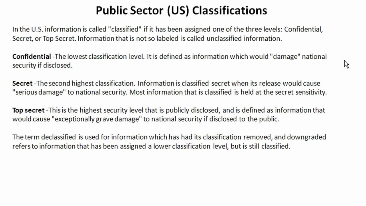 Data Classification - Part 1