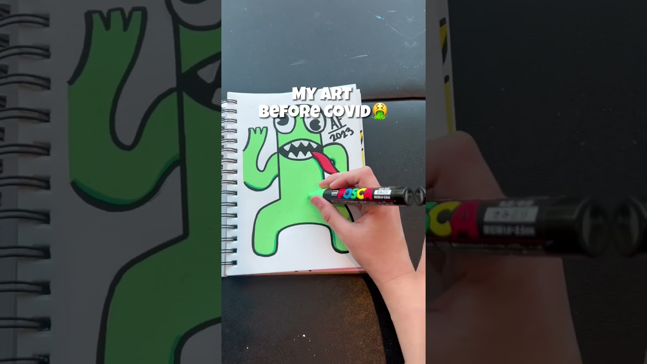 My Art Before Covid🤮 vs After Covid🤩 #art #shorts