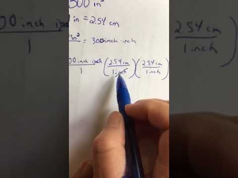 Convert inches2 to cm2