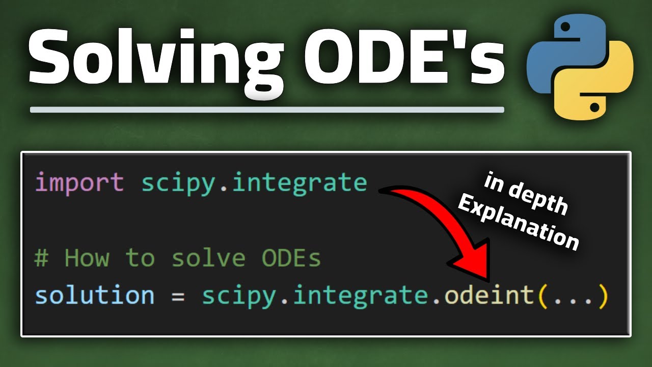 Solving Differential Equations using scipy.odeint in Python!