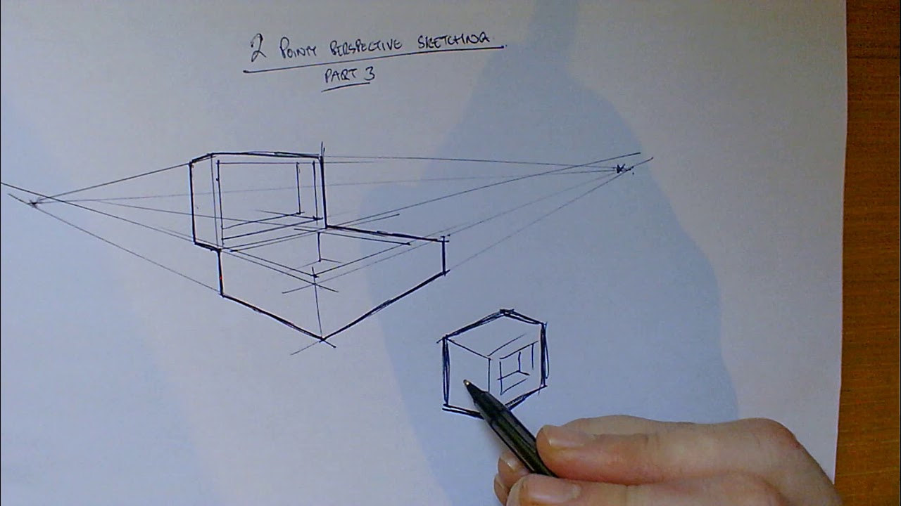 Sketching Devloped Cuboid 2 Point