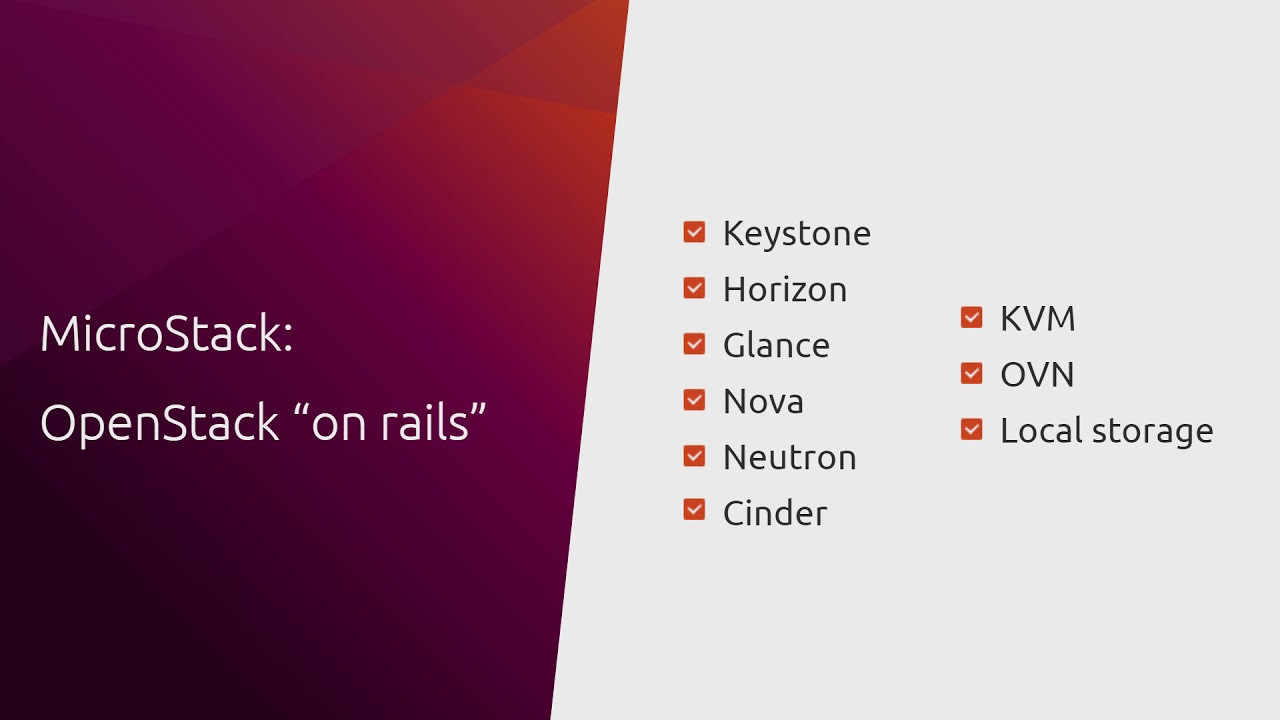 MicroStack: The most straightforward OpenStack ever