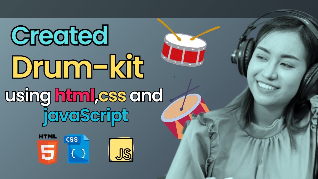 I Created a Drum Kit Using HTML, CSS, and JavaScript#viral #html #css #javascript