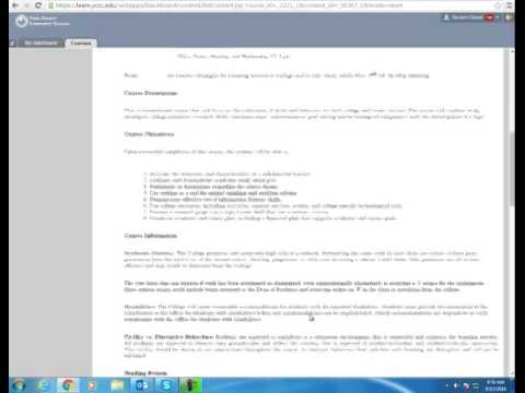 Sample Course Syllabus