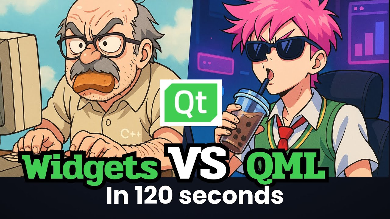 Qt Widgets vs QML in 120 seconds