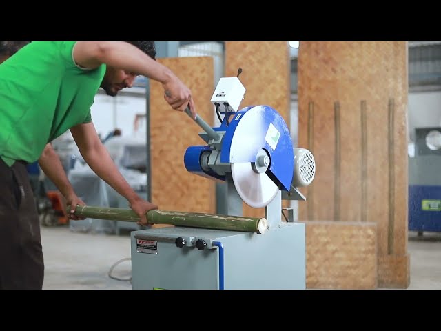 Bamboo Stick Making Machine - Inside Knot Remover with Slicing & Sizing ...