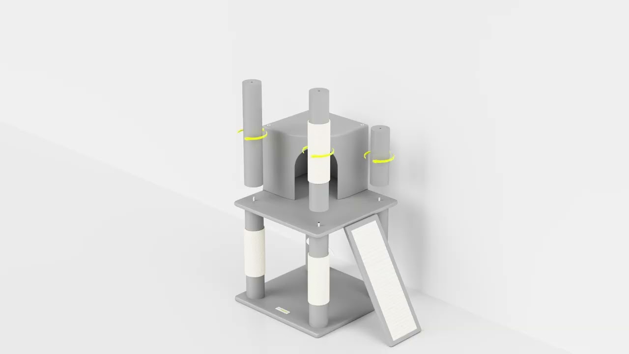 Globlazer F80H Cat Tree Assembly Guide