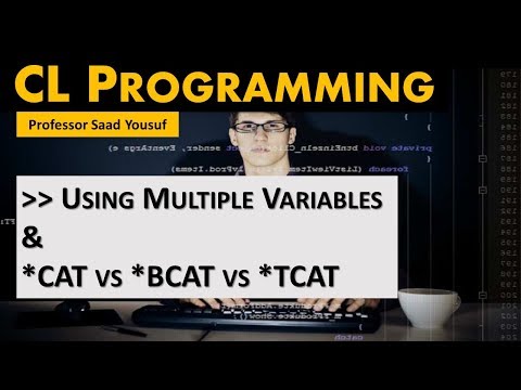 CL Programming - Working with multiple variables