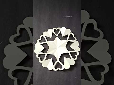 ❄️✨How to make a snowflake|| Christmas Ornaments❄️❄️ #shorts #viralshorts #youtubeshorts #snowflakes