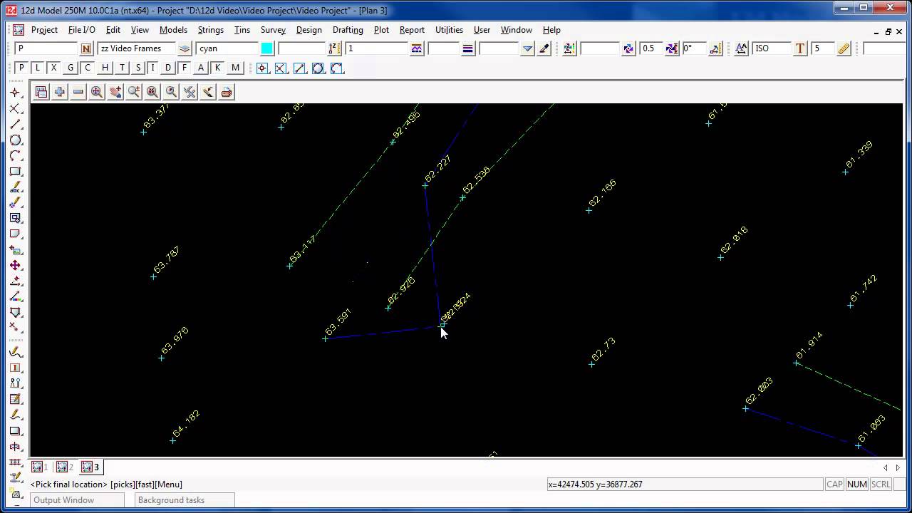 12d Model CAD - Vertex move