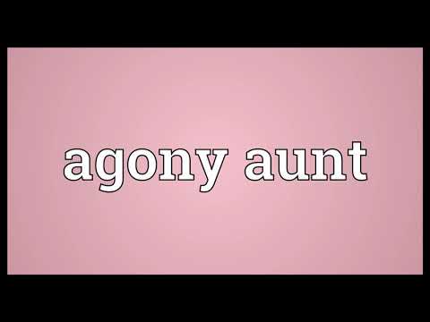 Agony aunt Meaning