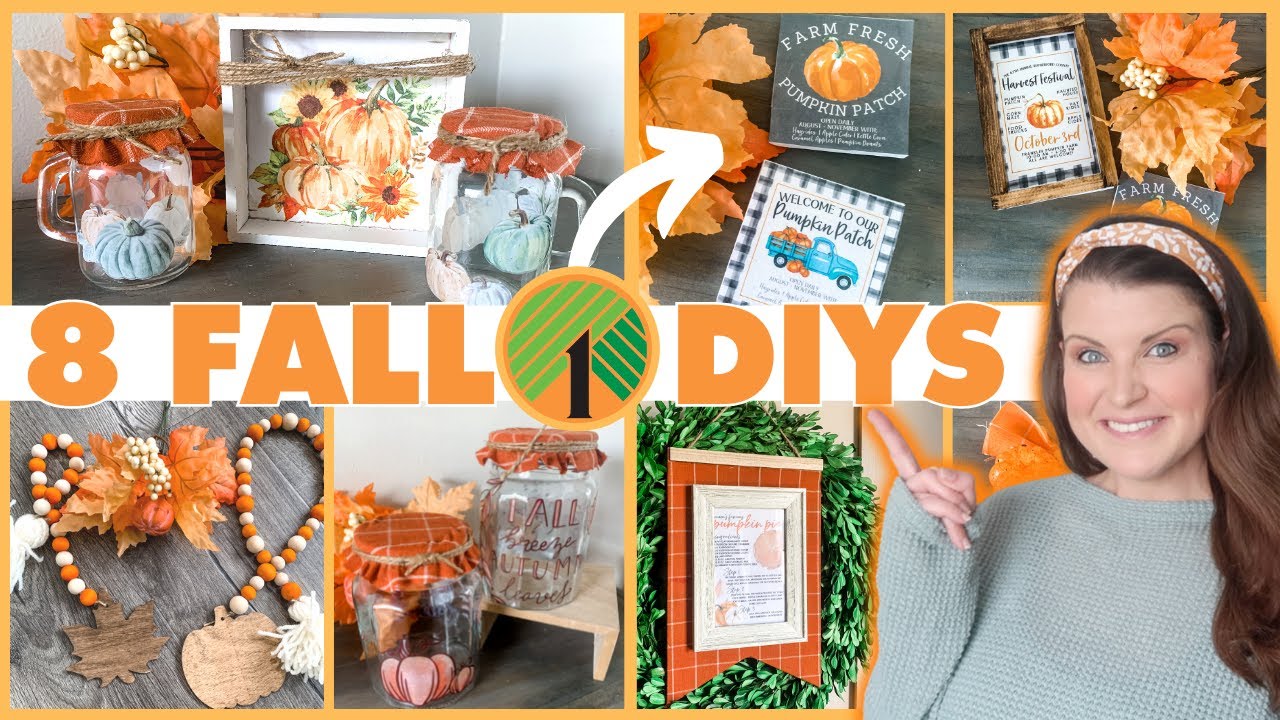8 SIMPLE + High End Dollar Tree Fall DIYS for 2023 🍁 ANYONE (yes, anyone!) Can Do These 🙌