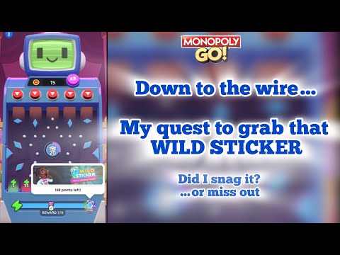 My quest for the last needed Wild Sticker to complete my album. Nailed it or failed it? #monopolygo