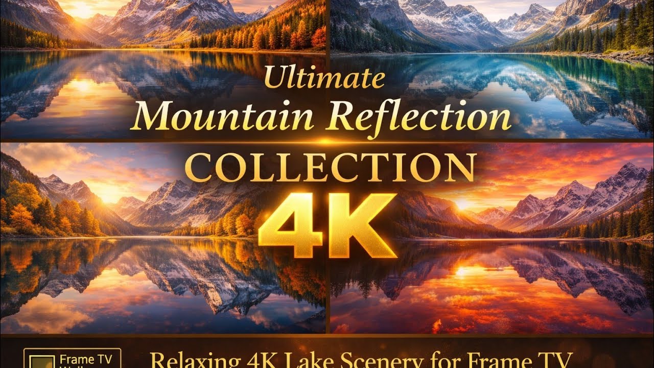 Ultimate Mountain Reflection Collection  Relaxing 4K Lake Scenery | Frame TV Wallpaper