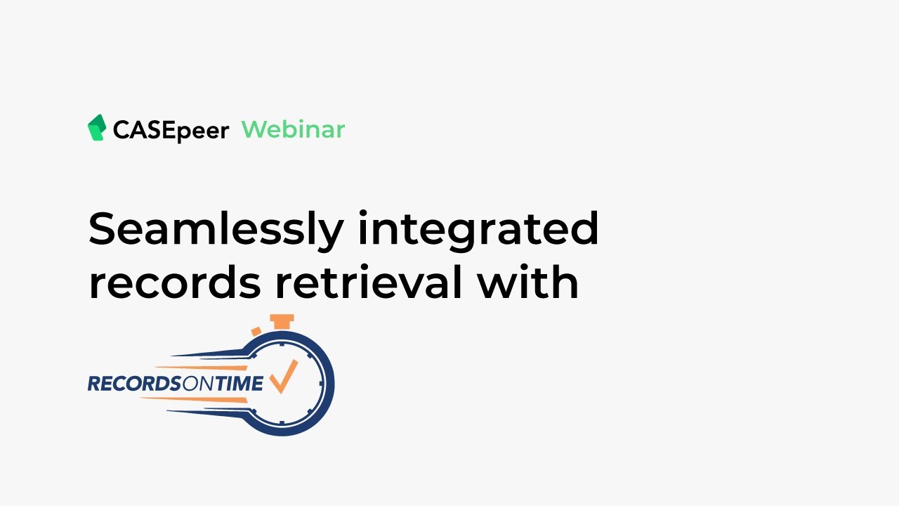 Introduction to CASEpeer's Records On Time Integration