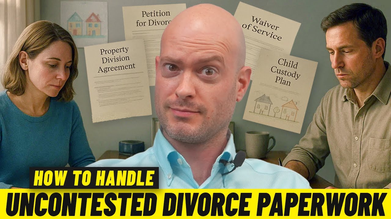 How to Handle Uncontested Divorce Paperwork