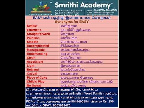 Easy Synonyms 1