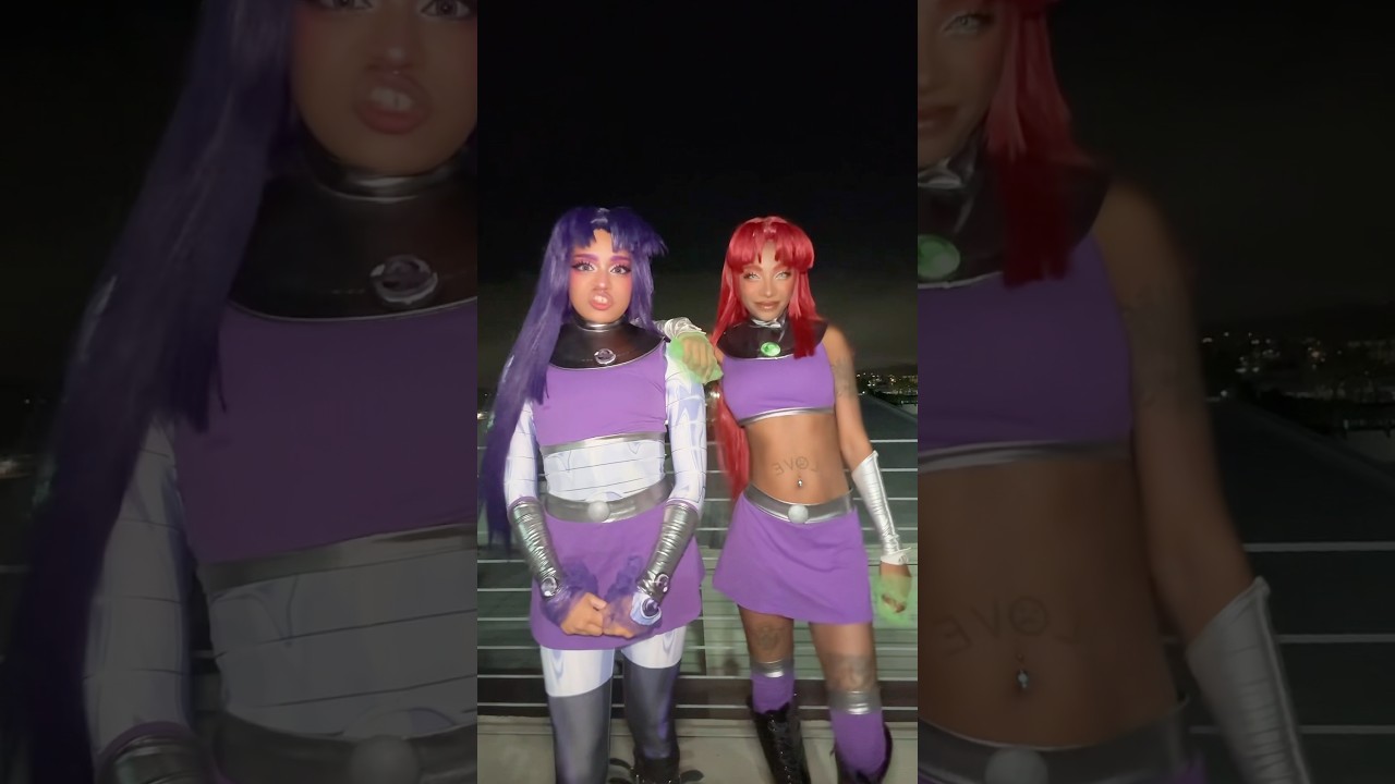 Starfire vs Blackfire @Hollowcoded #teentitans #cosplay