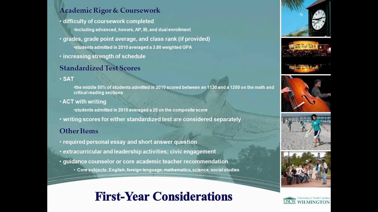 UNCW Admissions presentation