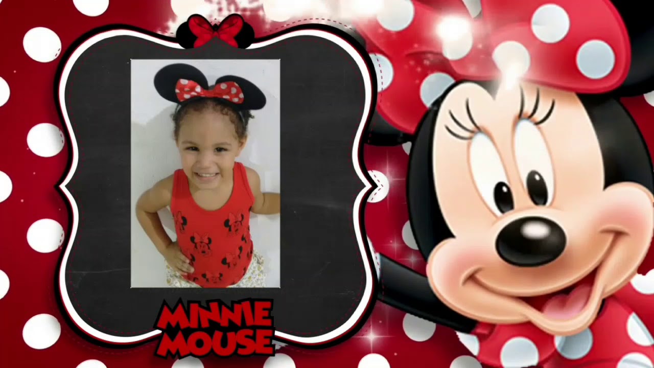 Convite animado Minnie Vermelha