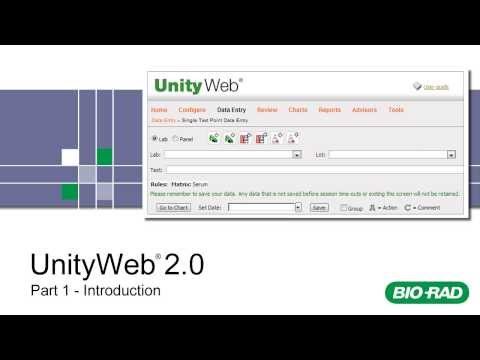 Bio-Rad UnityWeb 2.0 Training - Part 1 - Introduction