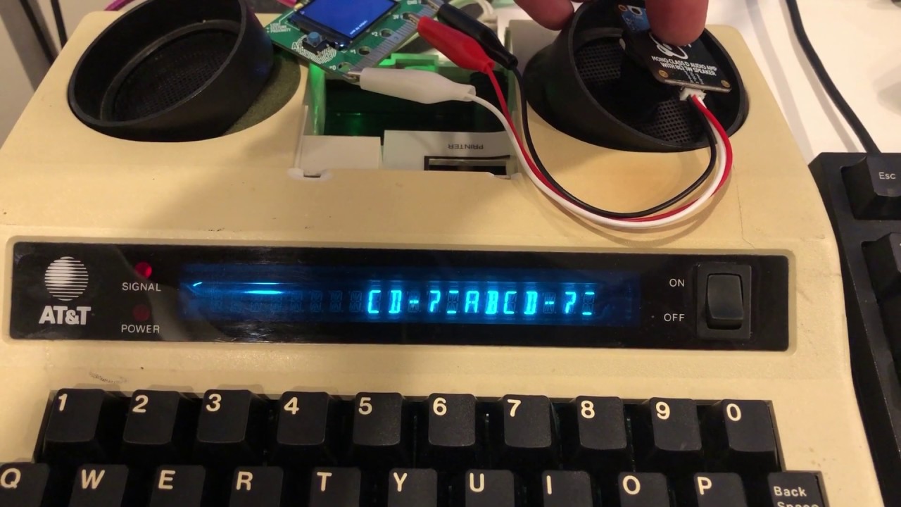TTY Baudot Code on CLUE demo @adafruit @johnedgarpark #adafruit