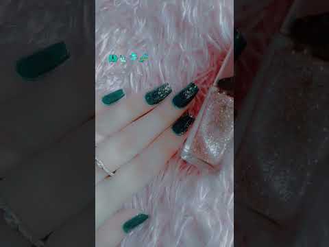 Peacock blue nailart 🦚🎄#wedding #green #glitter #nailart #nails #naildesign #fypシ゚viral #peacock