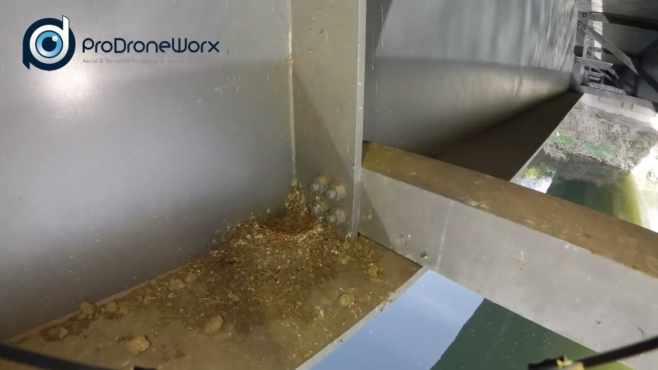 Bridge inspection using confined space drone