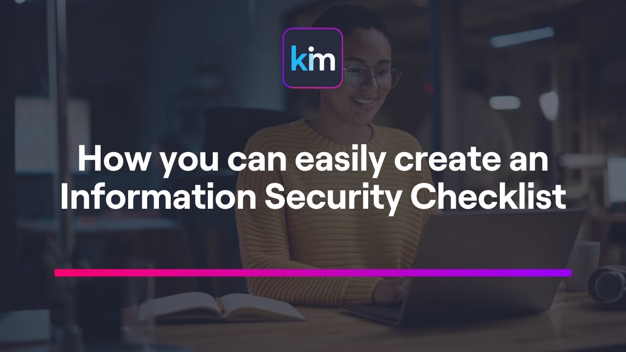 Creating a new vendor Information Security Checklist