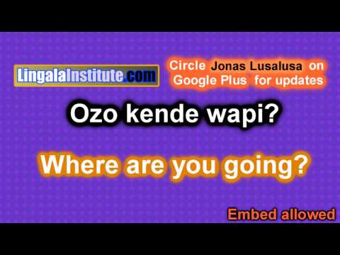 How to say where are you going in Lingala? | Lingala Institute - Learn ...