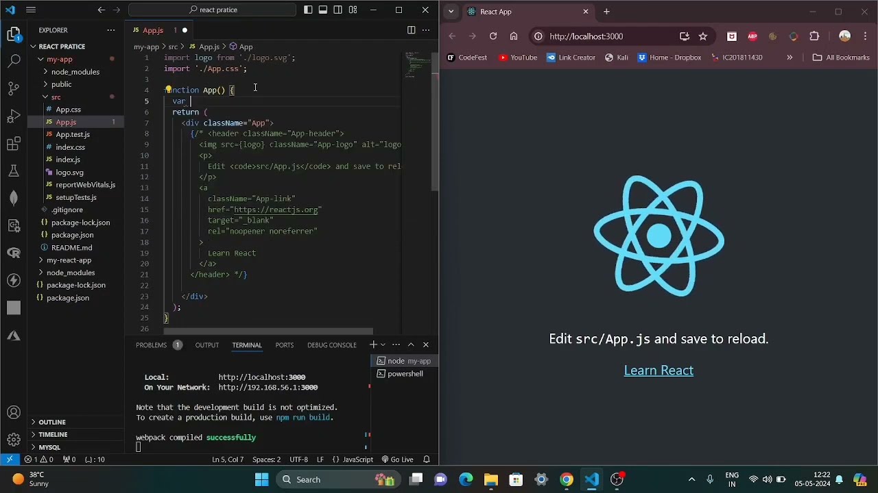 UNCAUGTH RUNTIME ERROR | REACT JS | #error