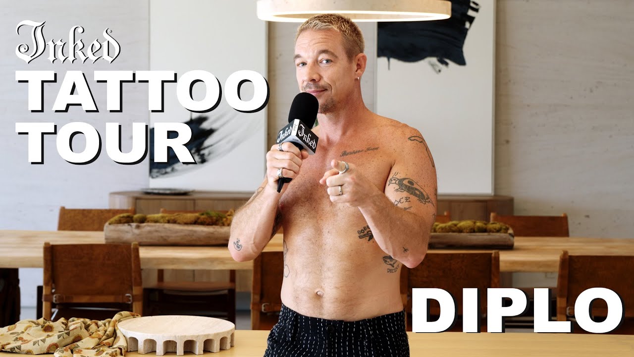 The Animal He Loves So Much… He Got It Tattooed | Inked Tattoo Tour with Diplo.