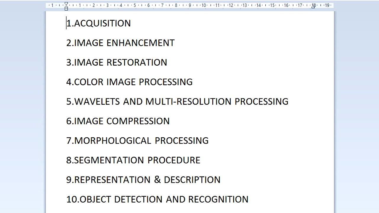 Processes involved in Image processing(Image acquisition in detail)-Lecture 6