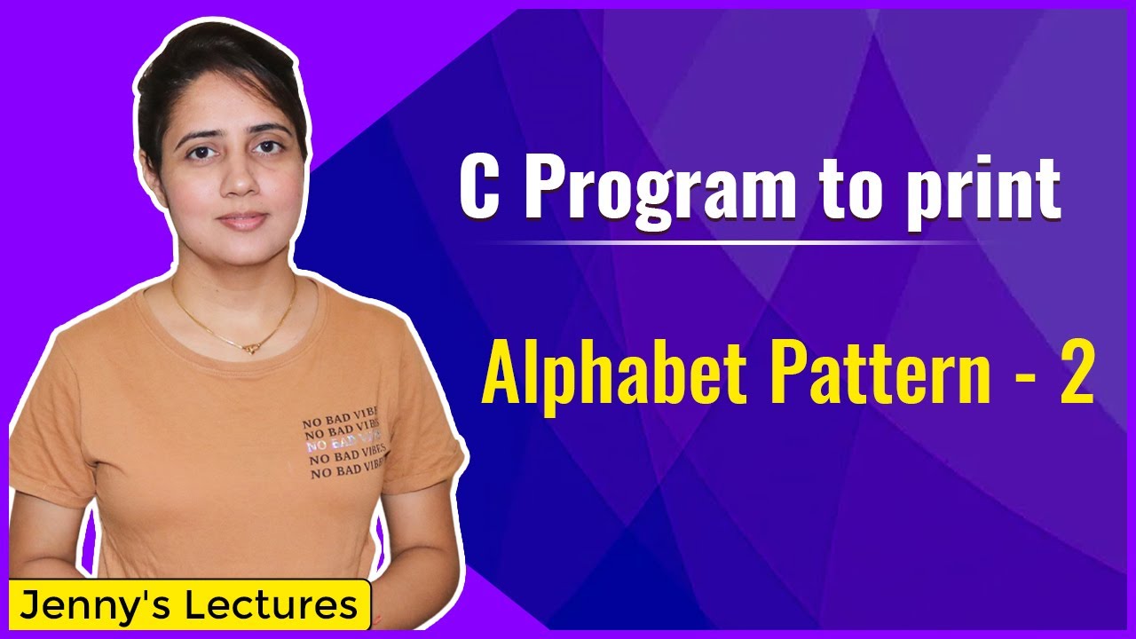Alphabet Pattern 2 | Printing Pattern in C | C Programming Tutorials