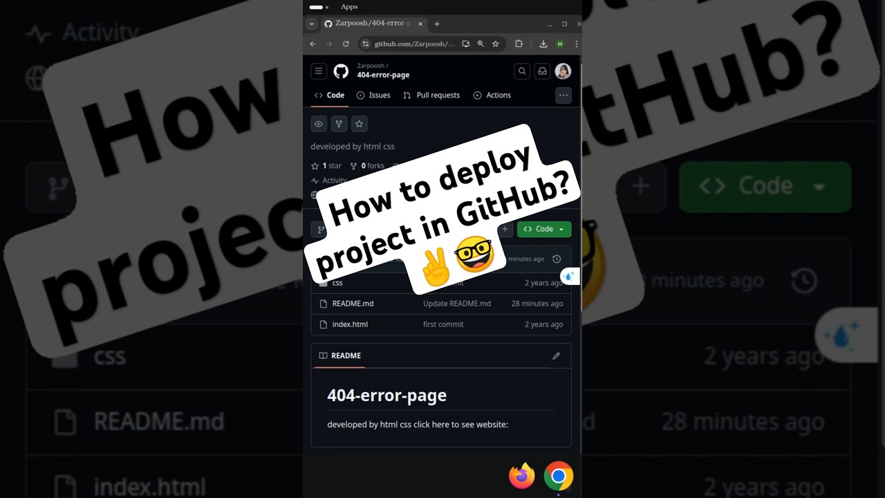 How to Deploy Your #project  on #github  Pages in Minutes 🚀 | Step-by-Step Live #hosting  Tutorial